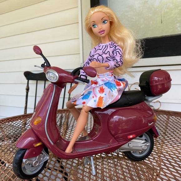 Barbie | Toys | Vintage My Scene Barbie Red Vespa | Poshmark